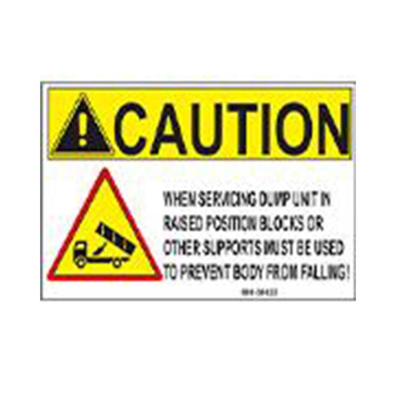 DECAL-CAUTION SMALL – Warren Parts