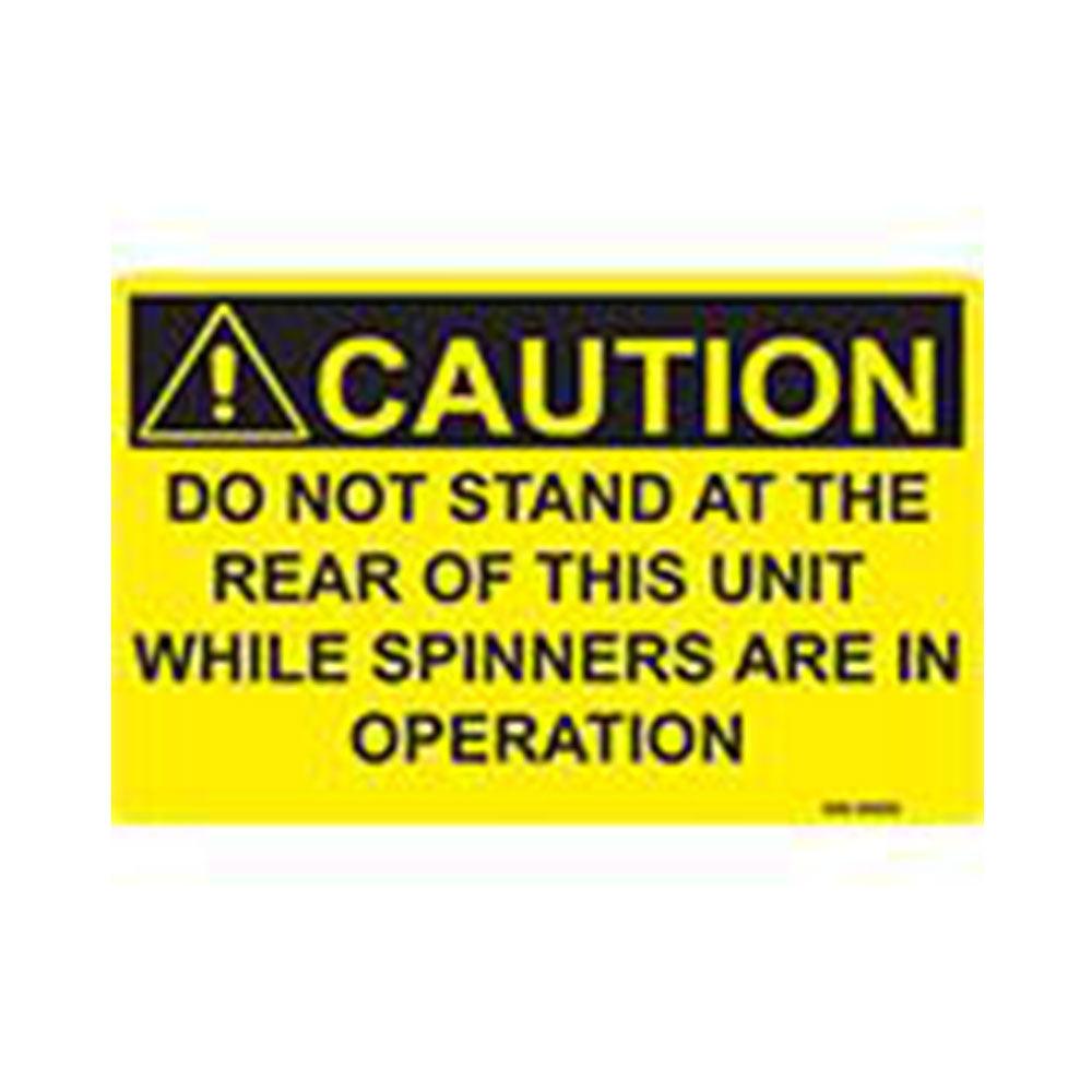 DECAL-DO NOT STAND AT REAR – Warren Parts