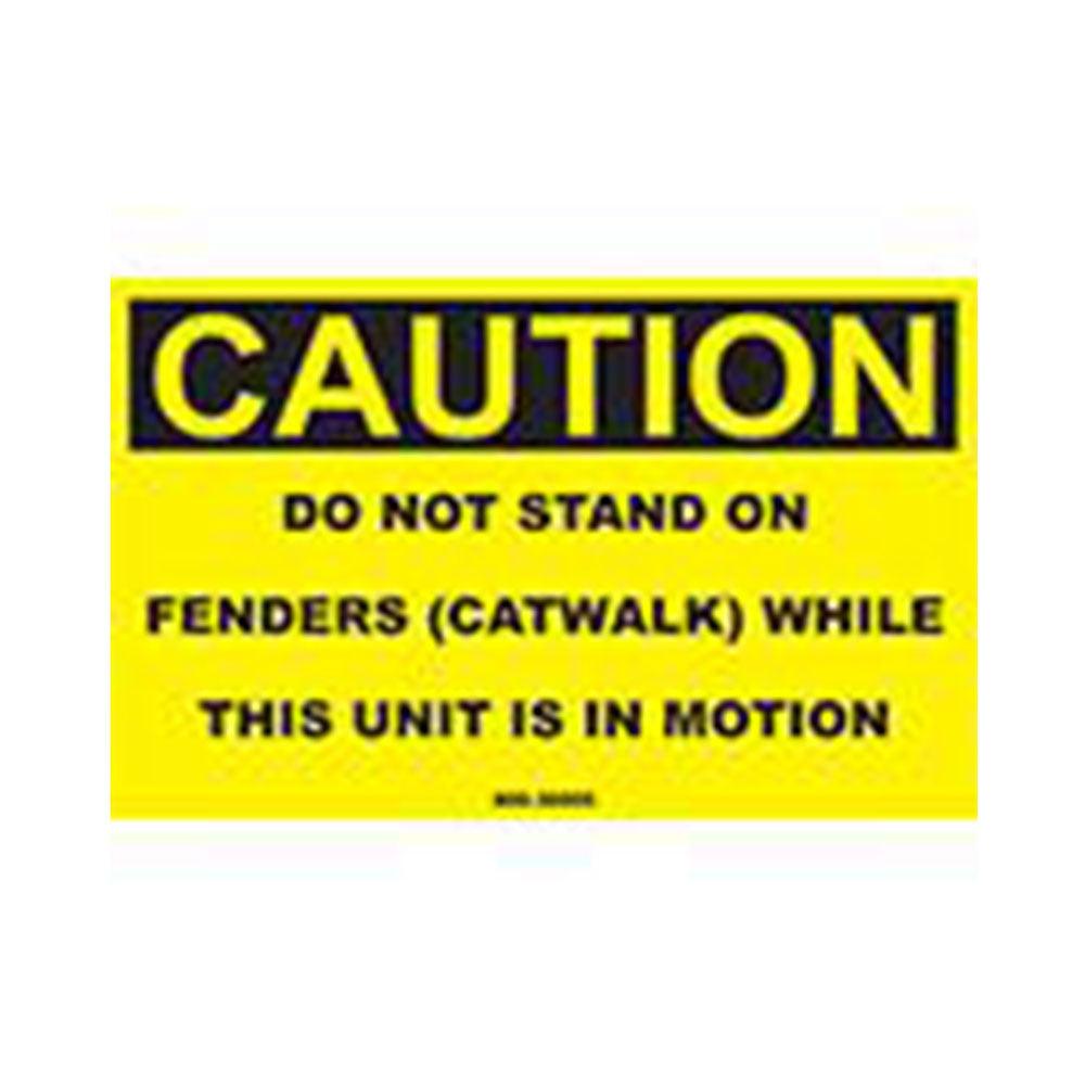 DECAL-DO NOT STAND ON FENDERS – Warren Parts