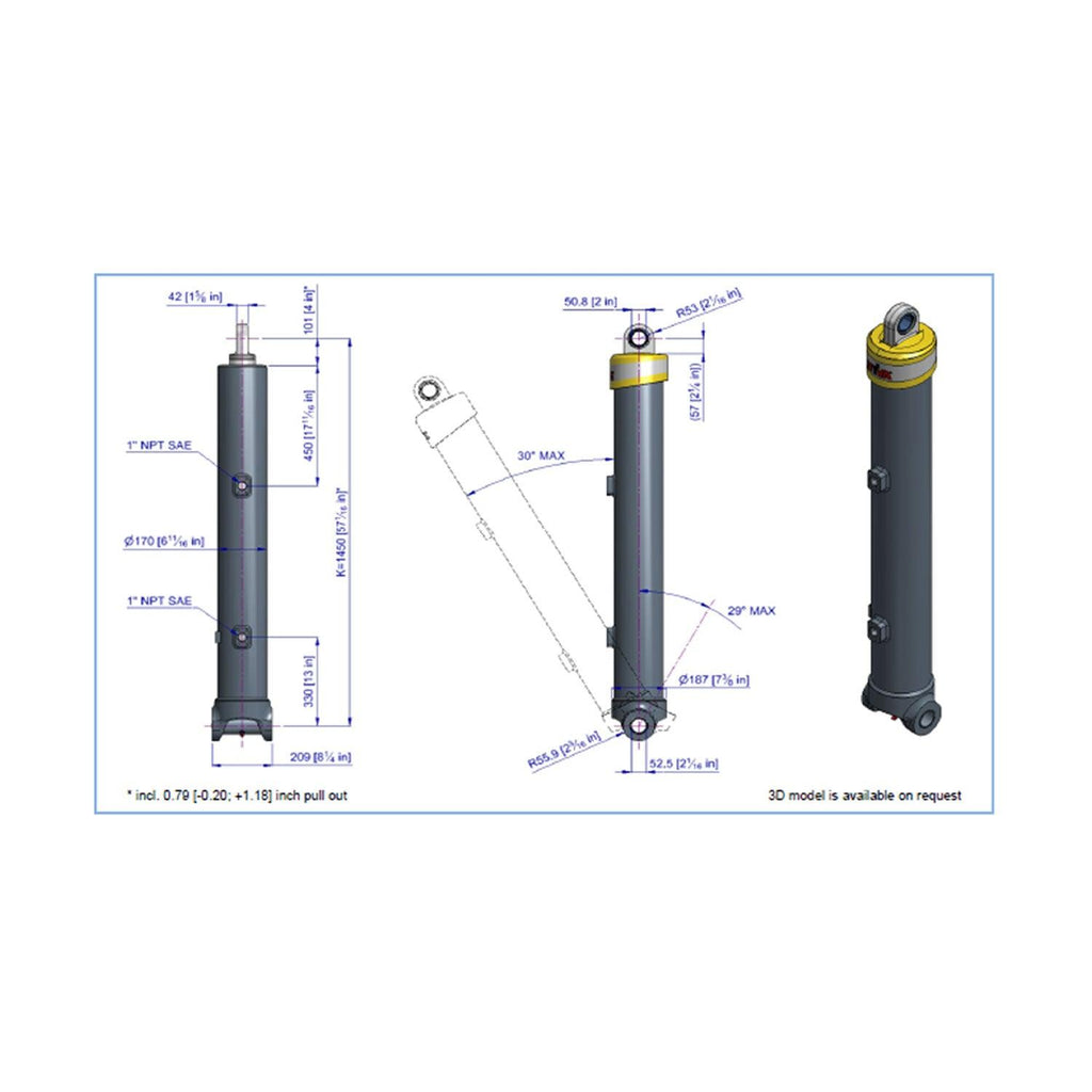 Telescopic Cylinder - 74170 – Warren Parts