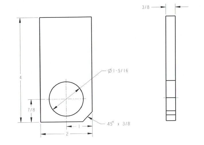 PIN REINFORCEMENT PLATE - 1 1/4 IN. PIN – Warren Parts